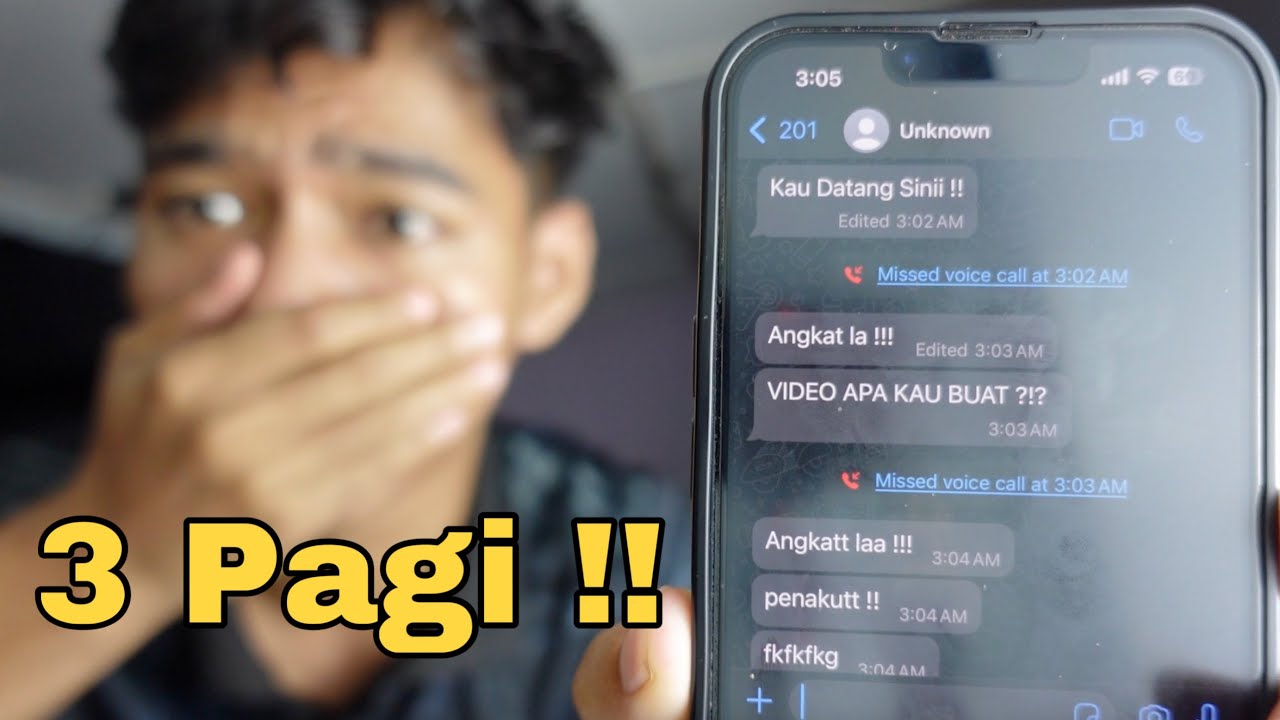 ADA BENDA CHAT AKU PUKUL 3 PAGI !! AJAK JUMPA !! - YouTube