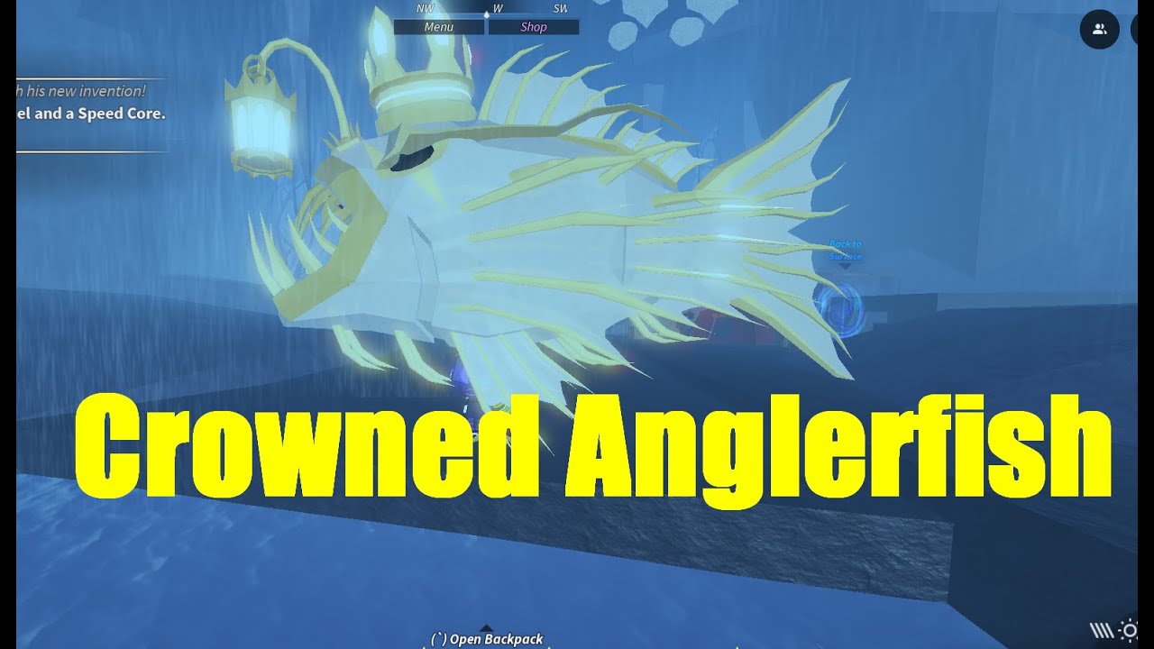 FASTEST WAY to Get "CROWNED ANGLERFISH" Secret in Fisch! (Abyssal ...
