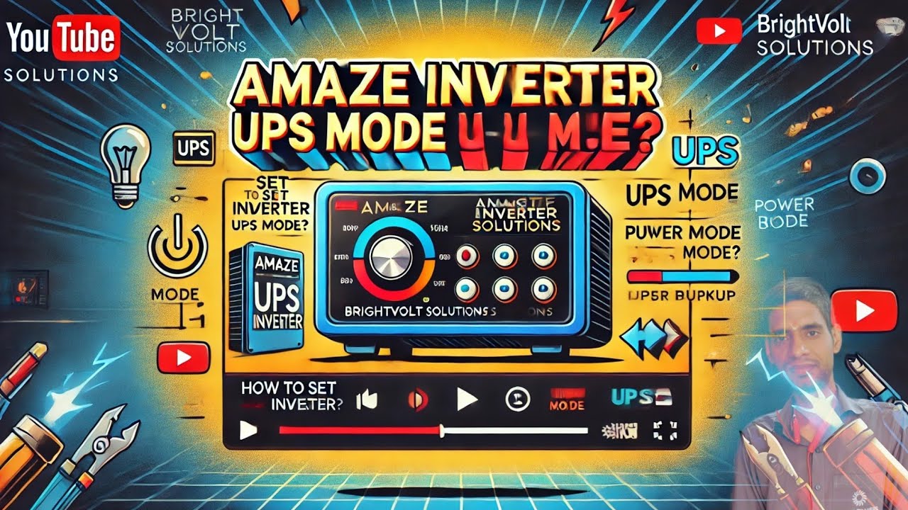 Amaze Inverter को UPS Mode में कैसे डालें? | How to Set Amaze Inverter ...