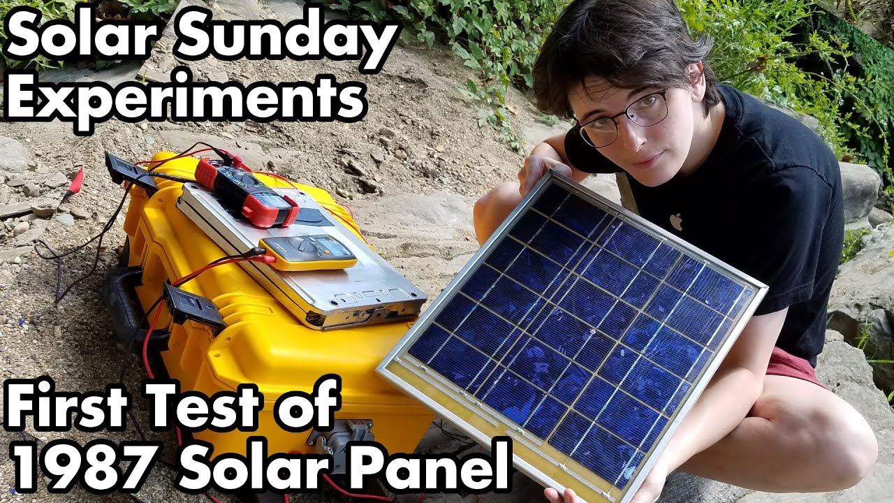 Solar Sunday Experiments 015: Testing this 35 year old 1980s 6v solar ...