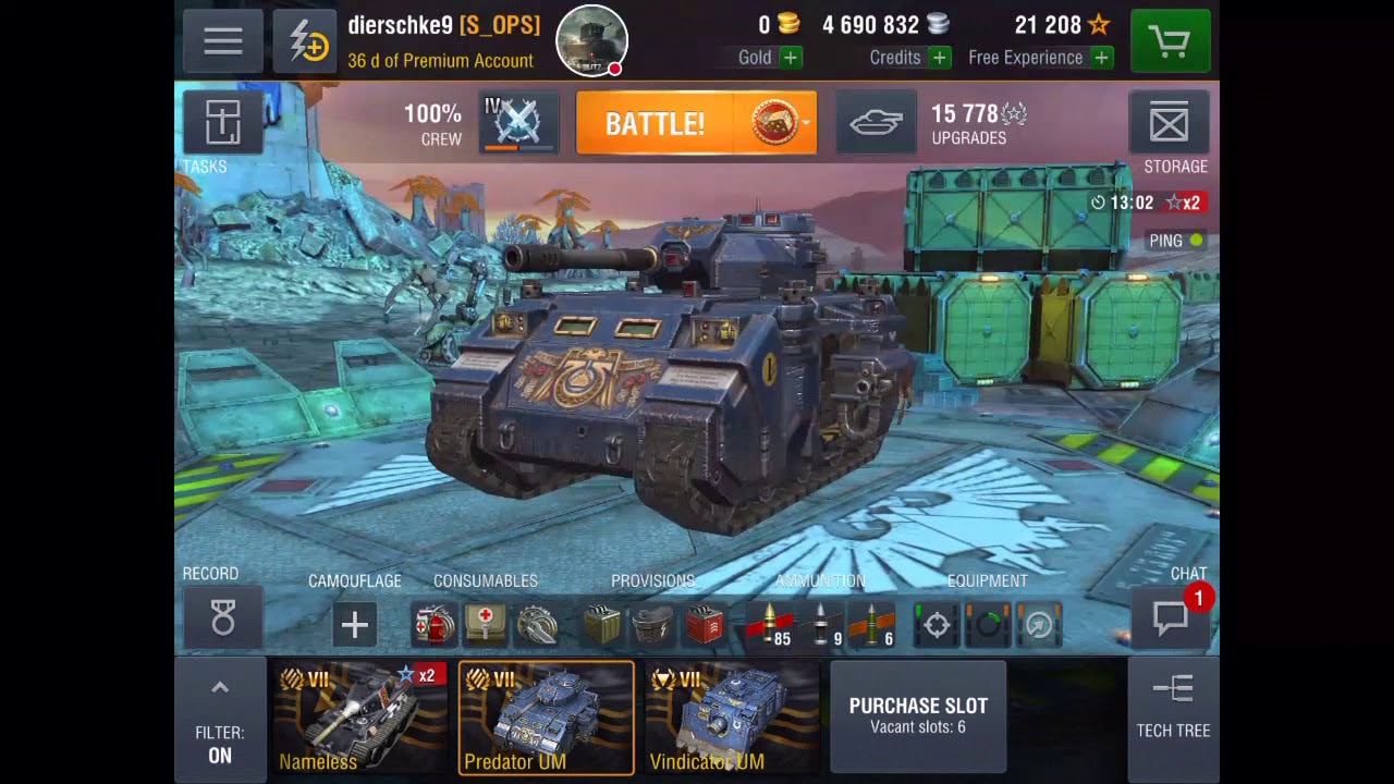 World Of Tanks Blitz Vindicator and Predator Review/Opinion - YouTube