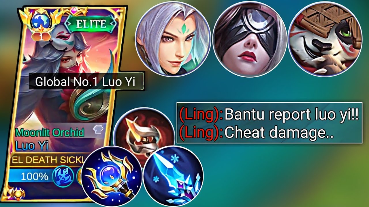 LUO YI BUILD 3 WAND 100% BROKEN DAMAGE | TOP 1 LUO YI ONE SHOOT BUILD ...
