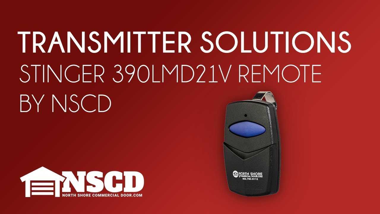 Transmitter Solutions Stinger 390LMD21V Remote - YouTube