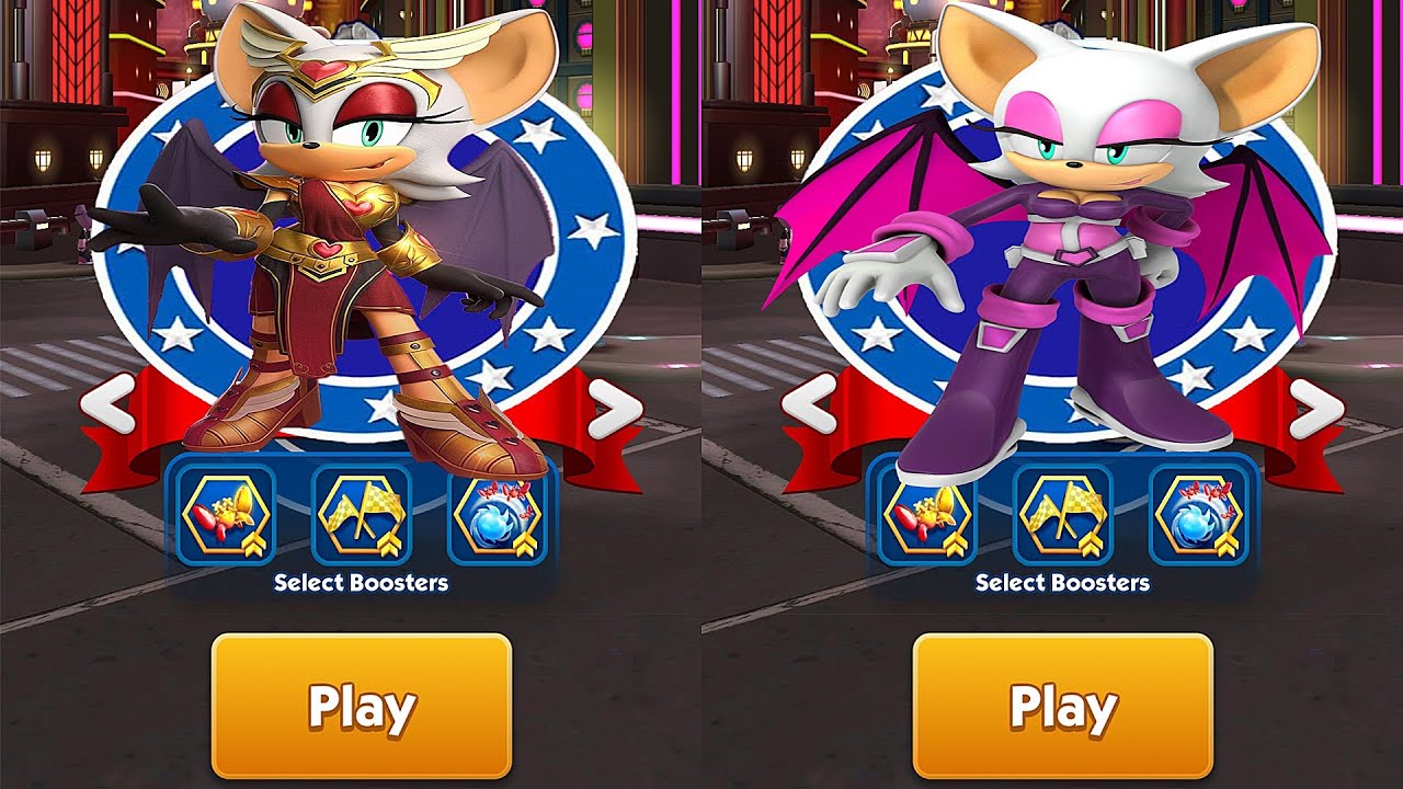 Sonic Prime Dash - Valentine Rouge vs Bat Rouge | All Characters ...