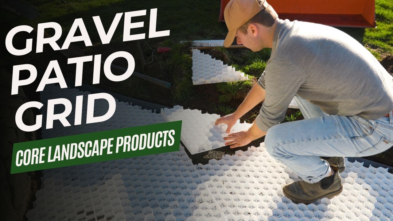 DIY Gravel Patio Grid System - How to install - YouTube