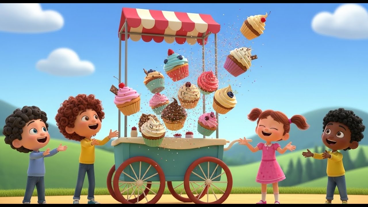 Cupcake Cart Goes Start to Start | Best Nursery Rhymes and Kids Songs ...