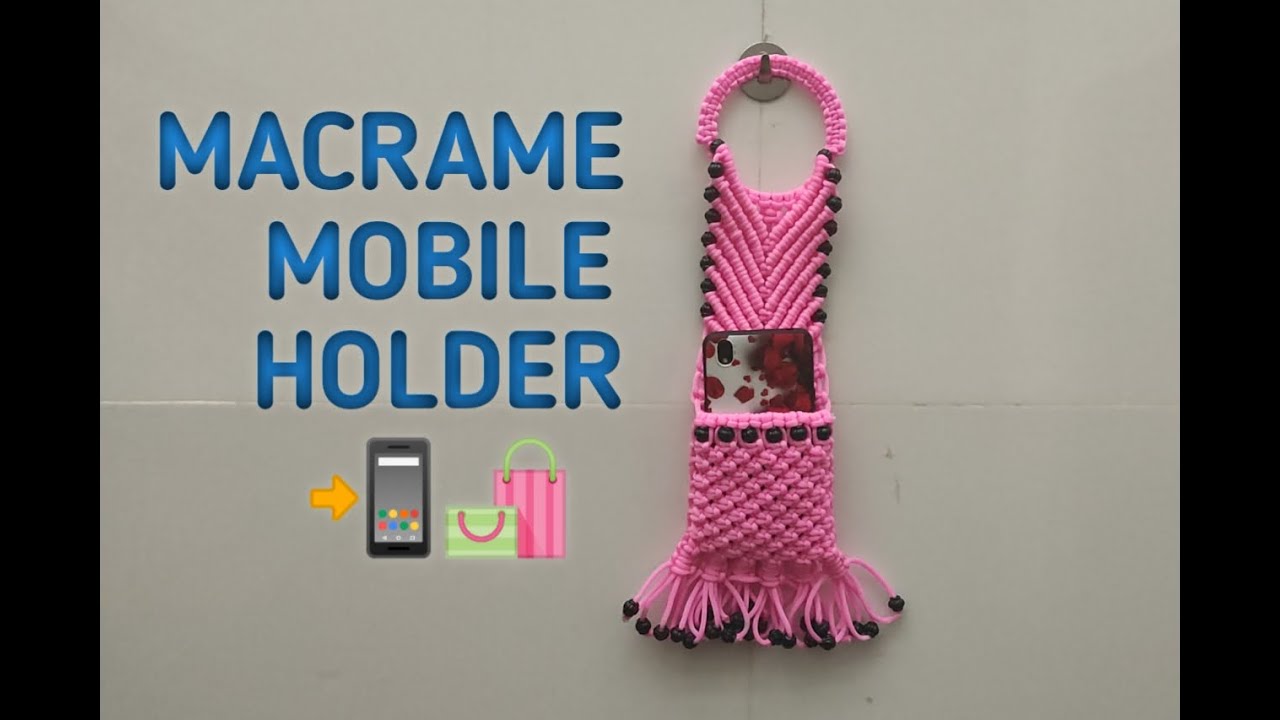 Macrame mobile holder new design /DIY macrame mobile hanger for 2021 ...