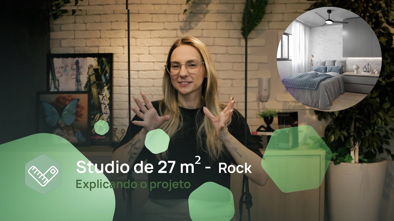 Studio de 27m² - Projeto ROCK - YouTube
