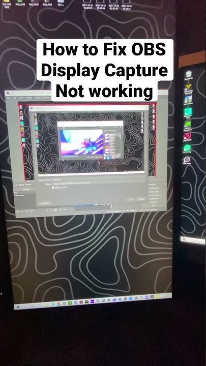 How to Fix OBS Display Capture Not Working.. (Stutter/Lagging) - YouTube