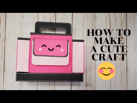 HOW TO MAKE A CUTE CRAFT CADDY - YouTube