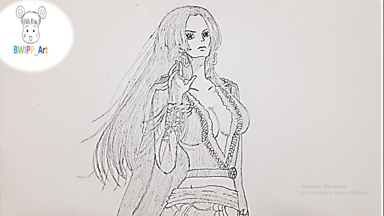 one piece how to draw Boa Hancock ボア･ハンコック - YouTube
