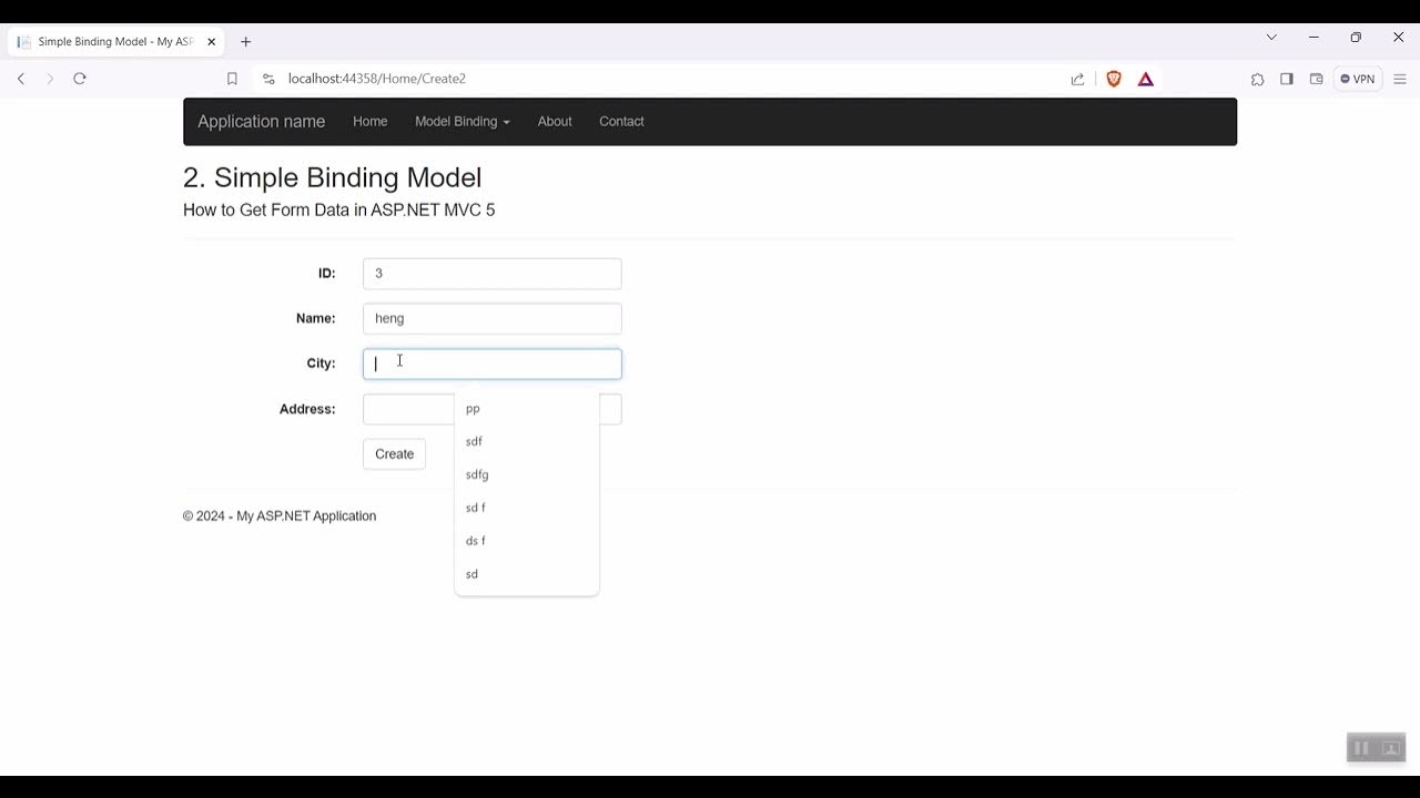5 Way To Get Form Data In Aspnet Mvc 5 Youtube