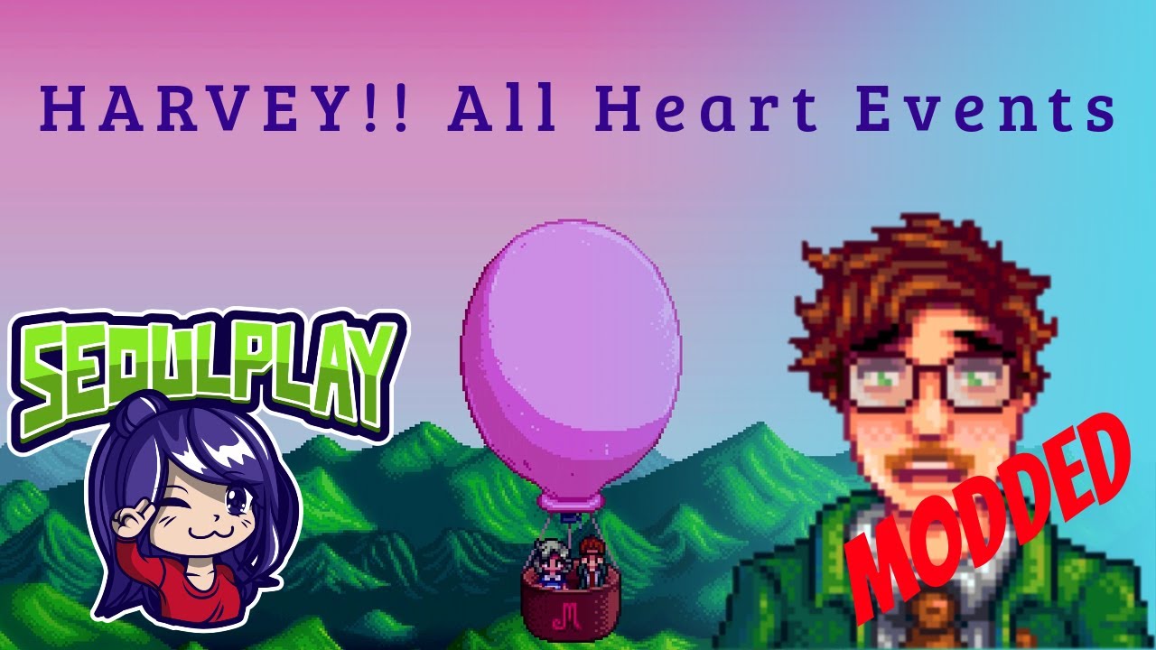 Harvey-All Heart Events...Modded!! Stardew Valley-Harvey... - YouTube