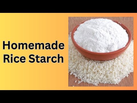 Homemade Rice Starch ☺️| How to make rice flour easily at home - YouTube