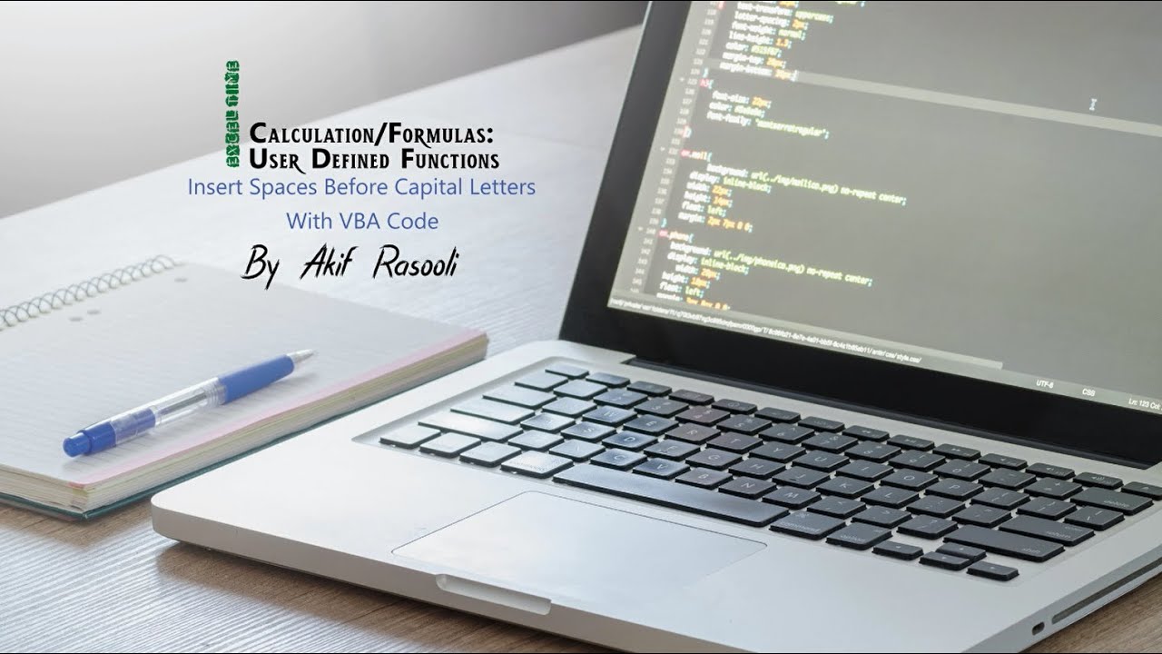 Insert Spaces Before Capital Letters With VBA Code YouTube Insert Spaces Before Capital Letters With VBA Code YouTube