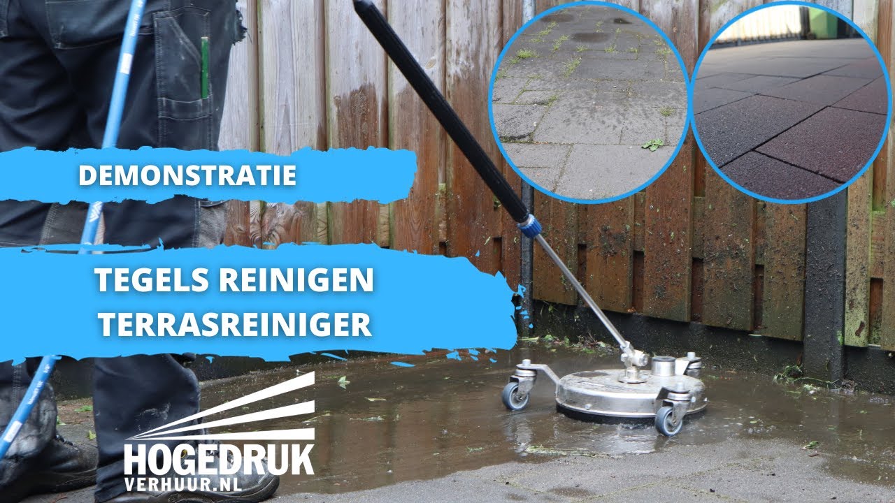 Tegels Reinigen met Terrasreiniger! 💦 - YouTube