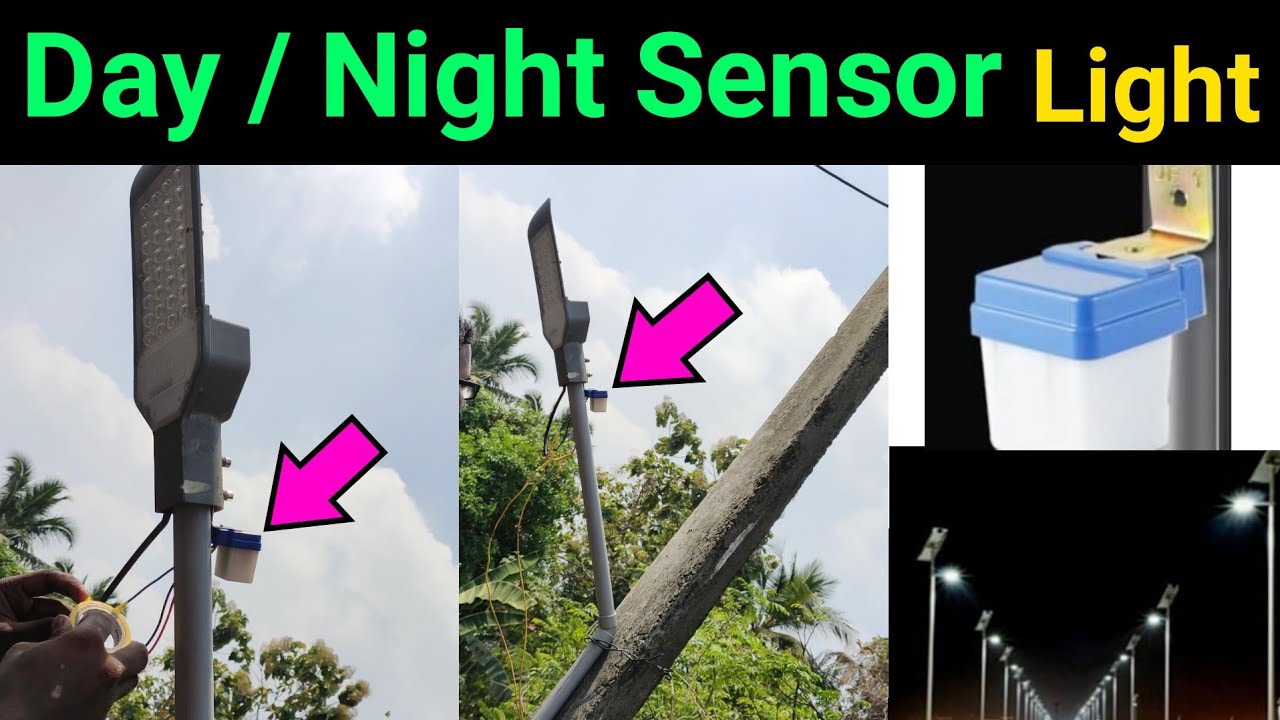 Auto Day/Night on and Off Photocell, LDR Sensor Switch 6 A for solar ...