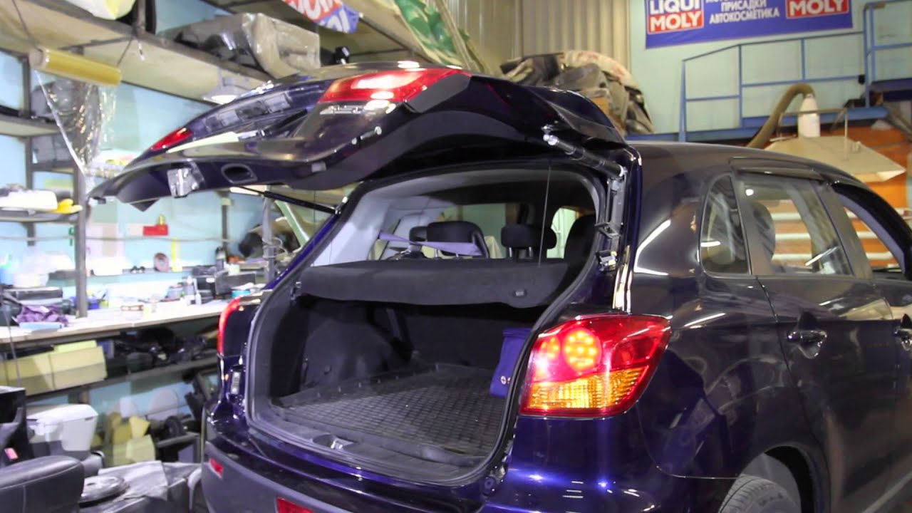 SITO MOTOR's Ant-35 linear actuator used for car trunk lid open - YouTube