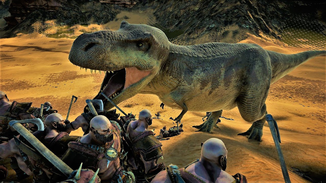 T-Rex Unit VS Giant Orc's Army !! | ULTIMATE EPIC BATTLE SIMULATOR 2 ...