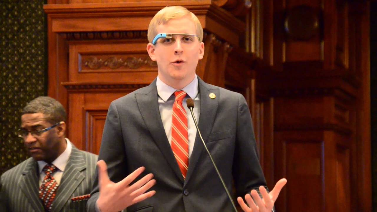 State Rep. Tom Demmer Premiers Google Glass on House Floor - YouTube