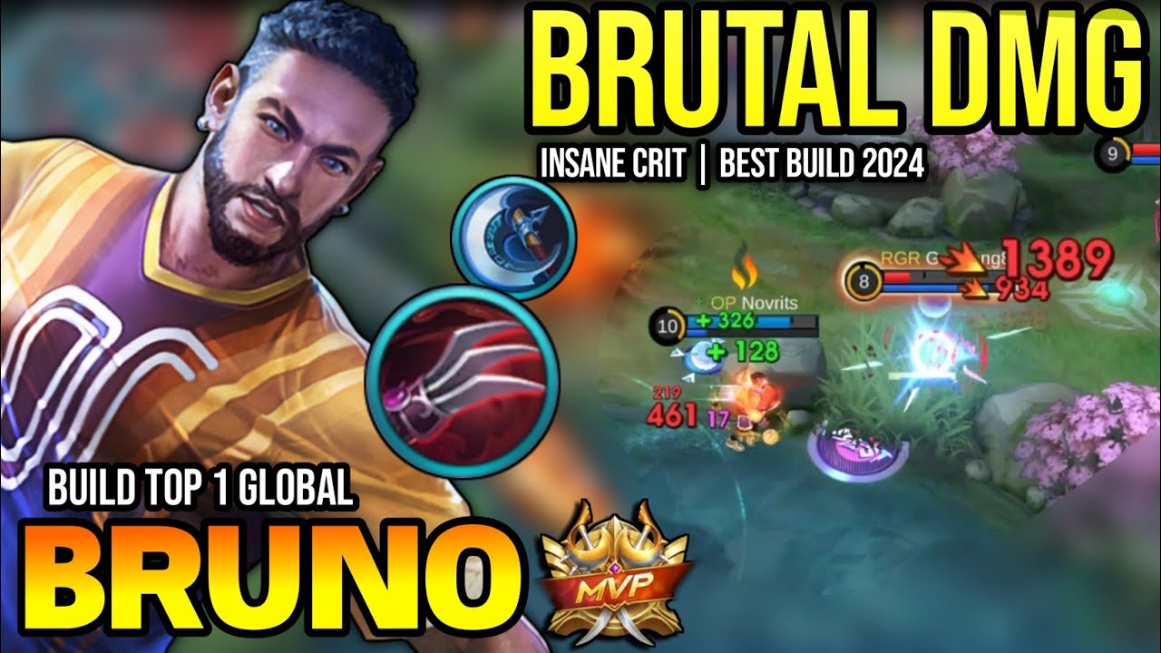 BRUNO BEST BUILD 2025 | BUILD TOP GLOBAL BRUNO GAMEPLAY | MOBILE ...