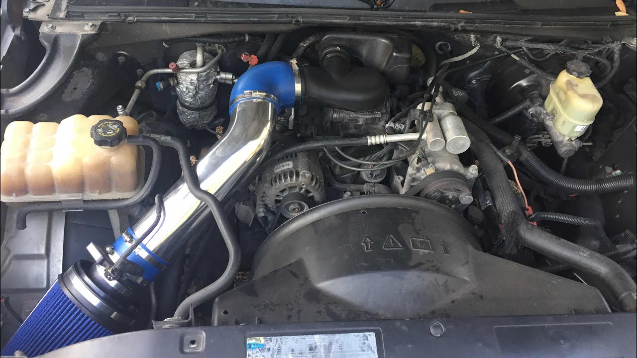 Installing V8 Cold Air Intake On V6 Silverado/Sierra - YouTube