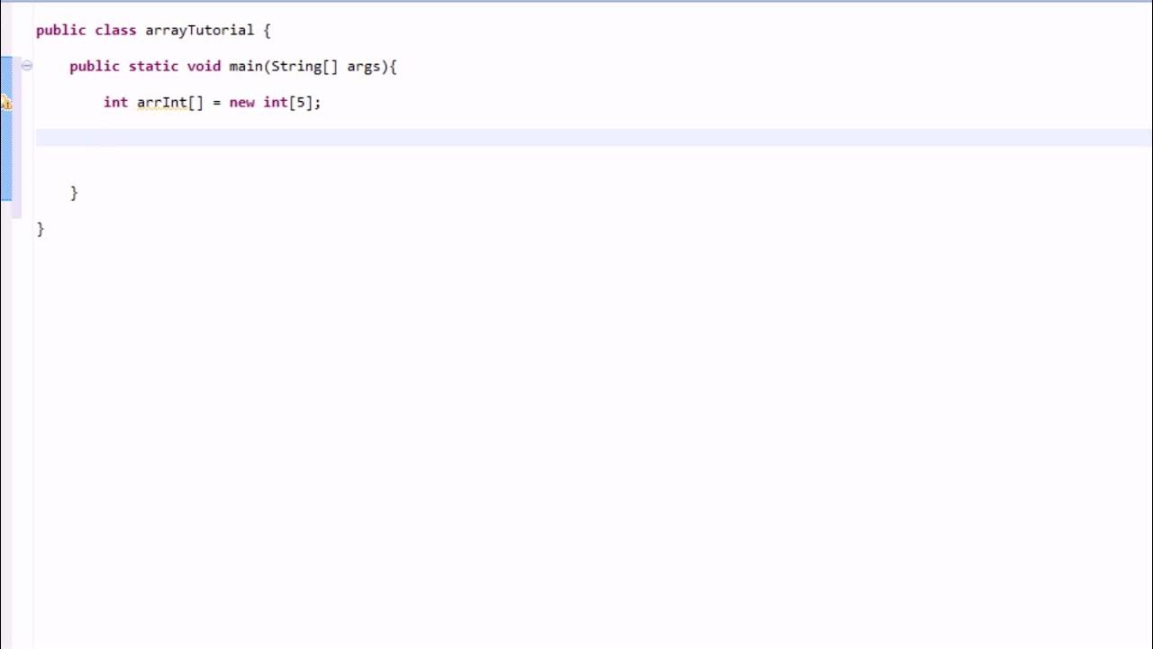 Learning Java: Part 9: Creating Integer Arrays - Youtube
