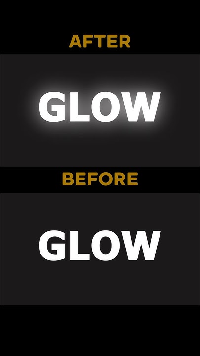 Glowing Text Effects | Premiere Pro Tutorial - YouTube