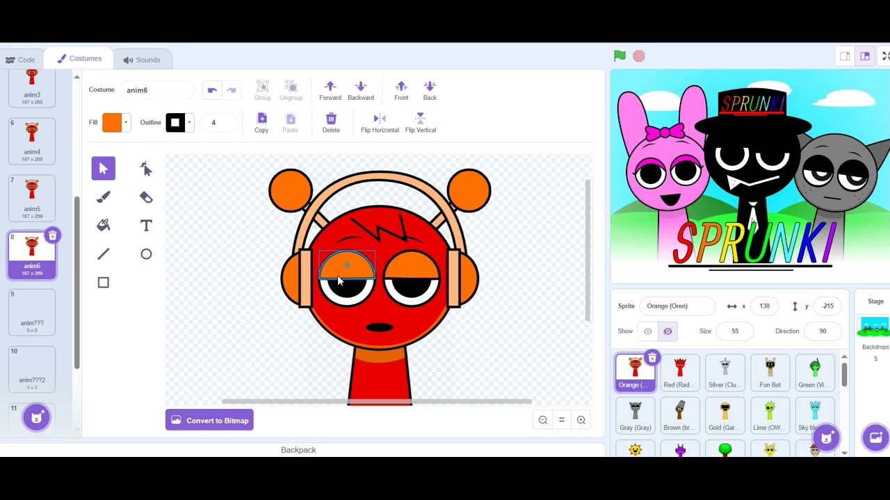 How Editing Sprunki new - YouTube
