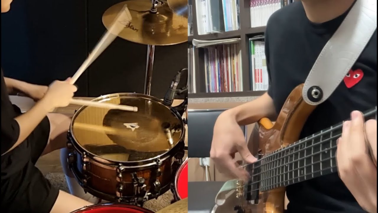 비대면 jazzzz합주 [DRUM & BASS COVER] - YouTube