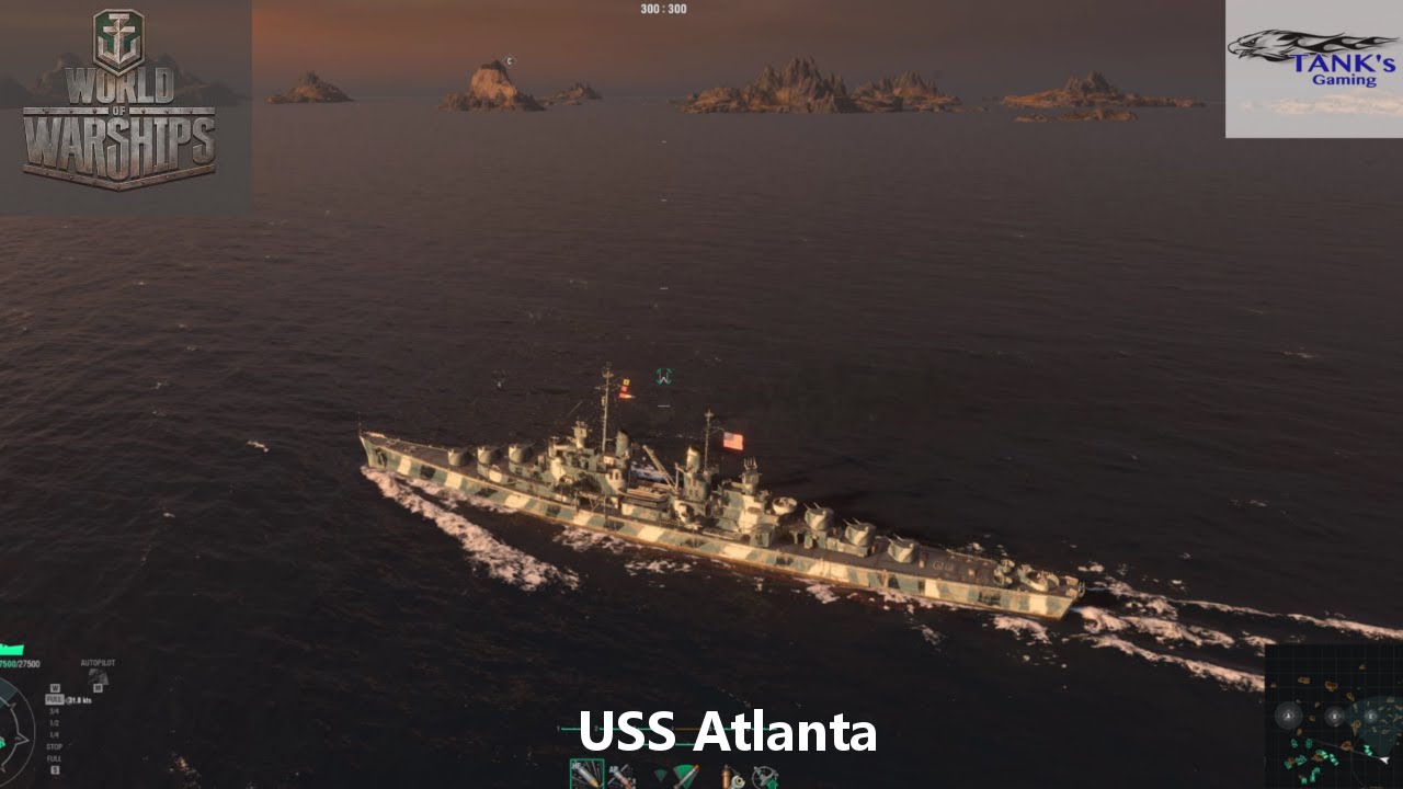 World of Warships Uss Atlanta - YouTube