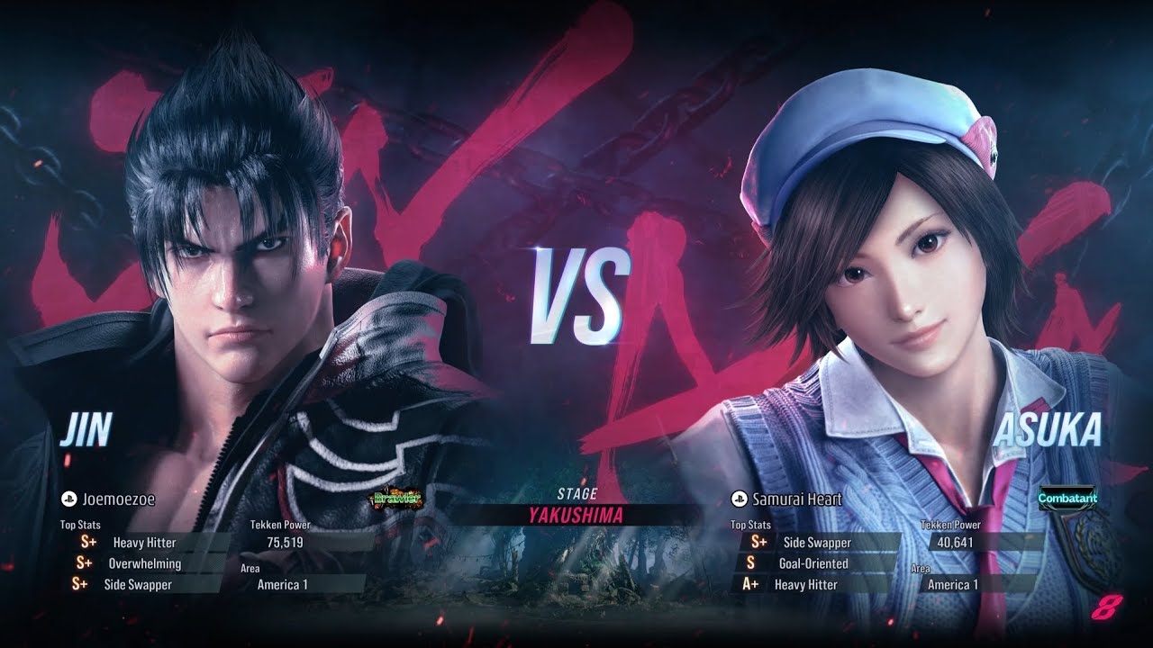 TEKKEN 8 - Closed Beta Test Joemoezoe (Jin) vs Samurai Heart (Asuka ...