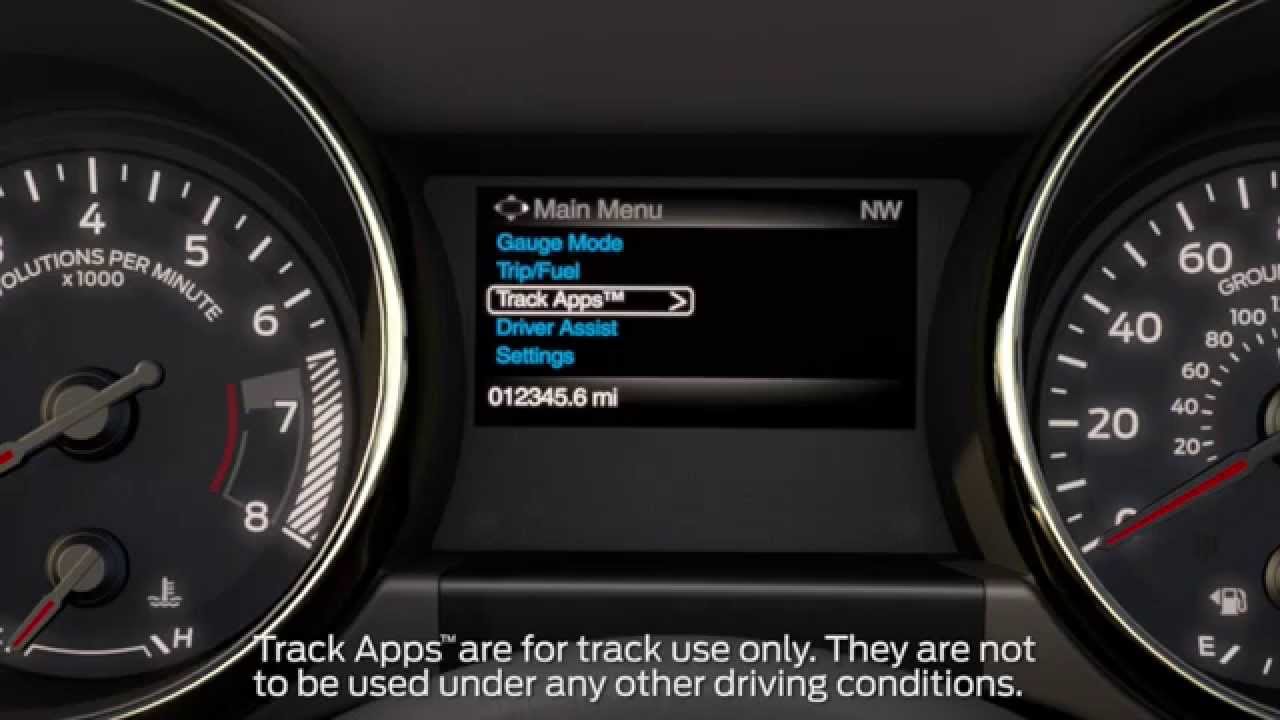 2015 Ford Mustang: Track Apps - YouTube