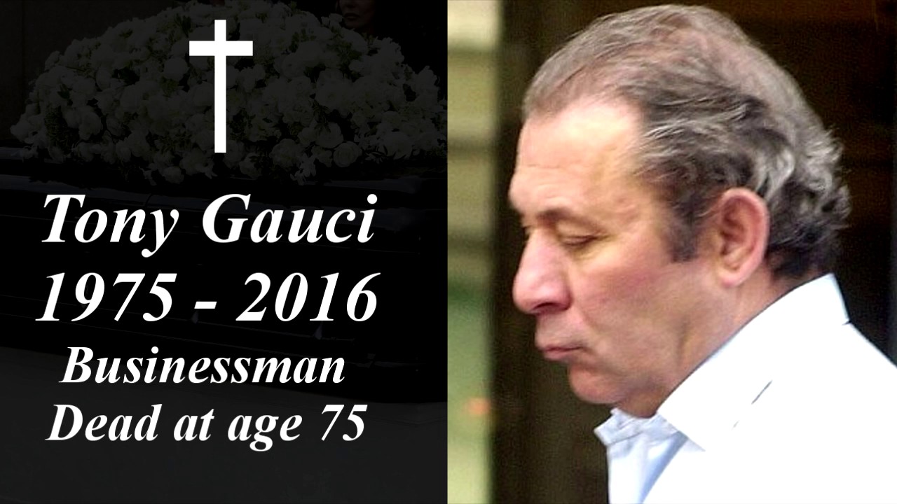 Tony Gauci Dead at age 75 RIP - YouTube