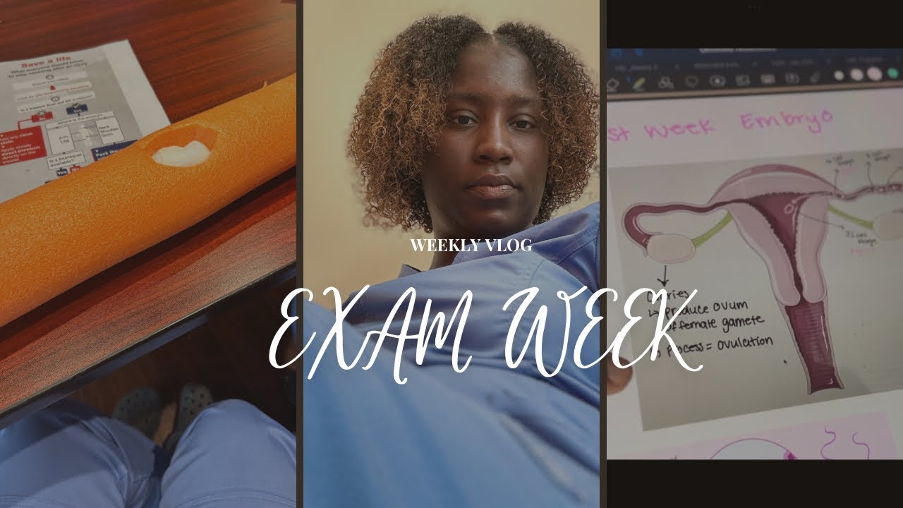 A Week With a 1st year Med Student | Exam week - YouTube