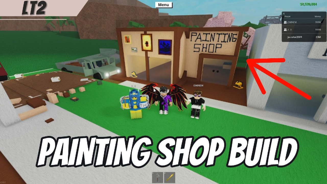 "Time-Lapse: My Insane Painting Shop Build in Lumber Tycoon 2!" (Part ...