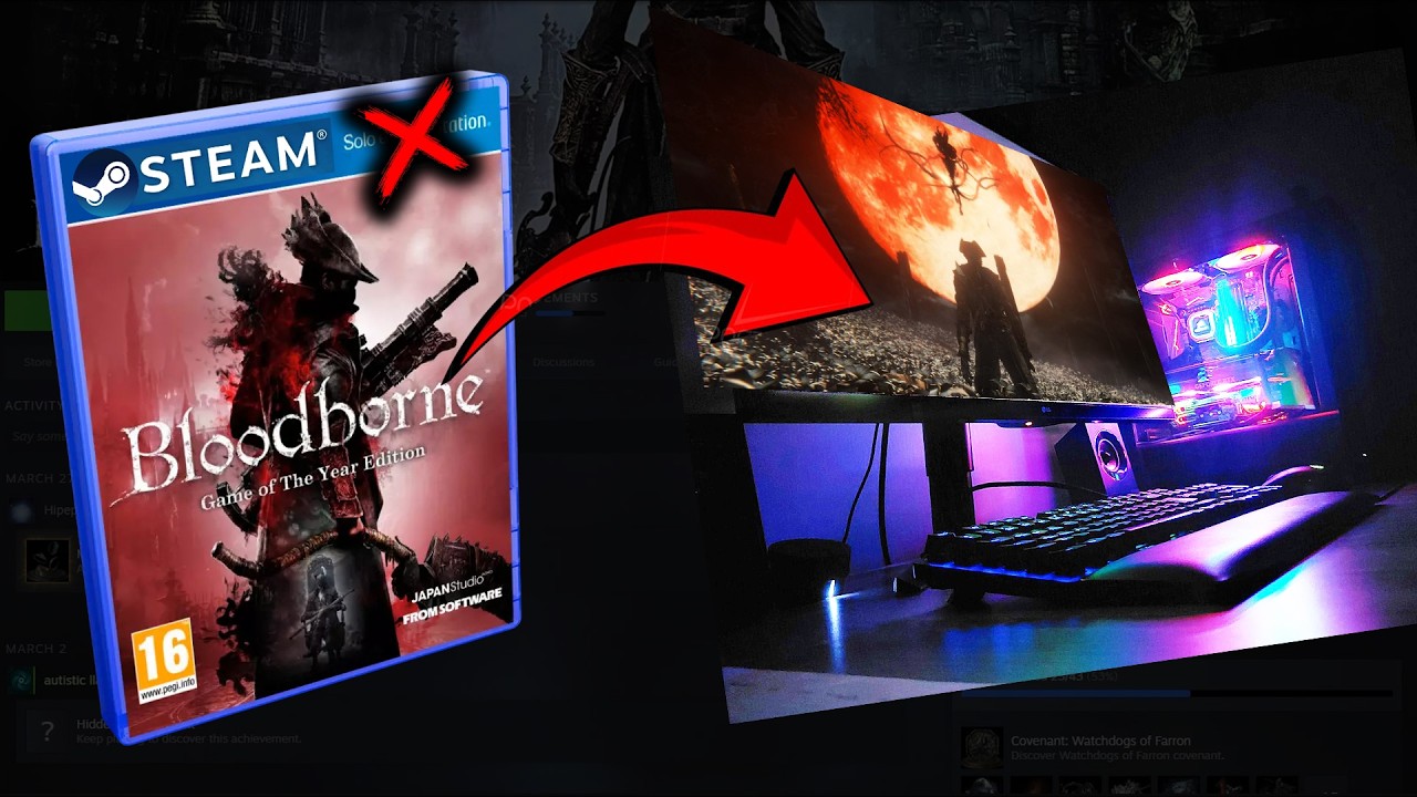 BLOODBORNE POR FÍN EN PC Te enseño cómo instalarlo y configurarlo - YouTube