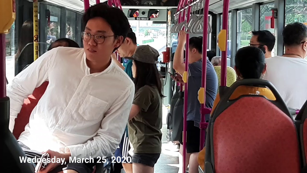 SMRT BUSES MB CITARO SG1694D SERVICE 858 WITH NEXT ANNOUNCER FROM BEF ...