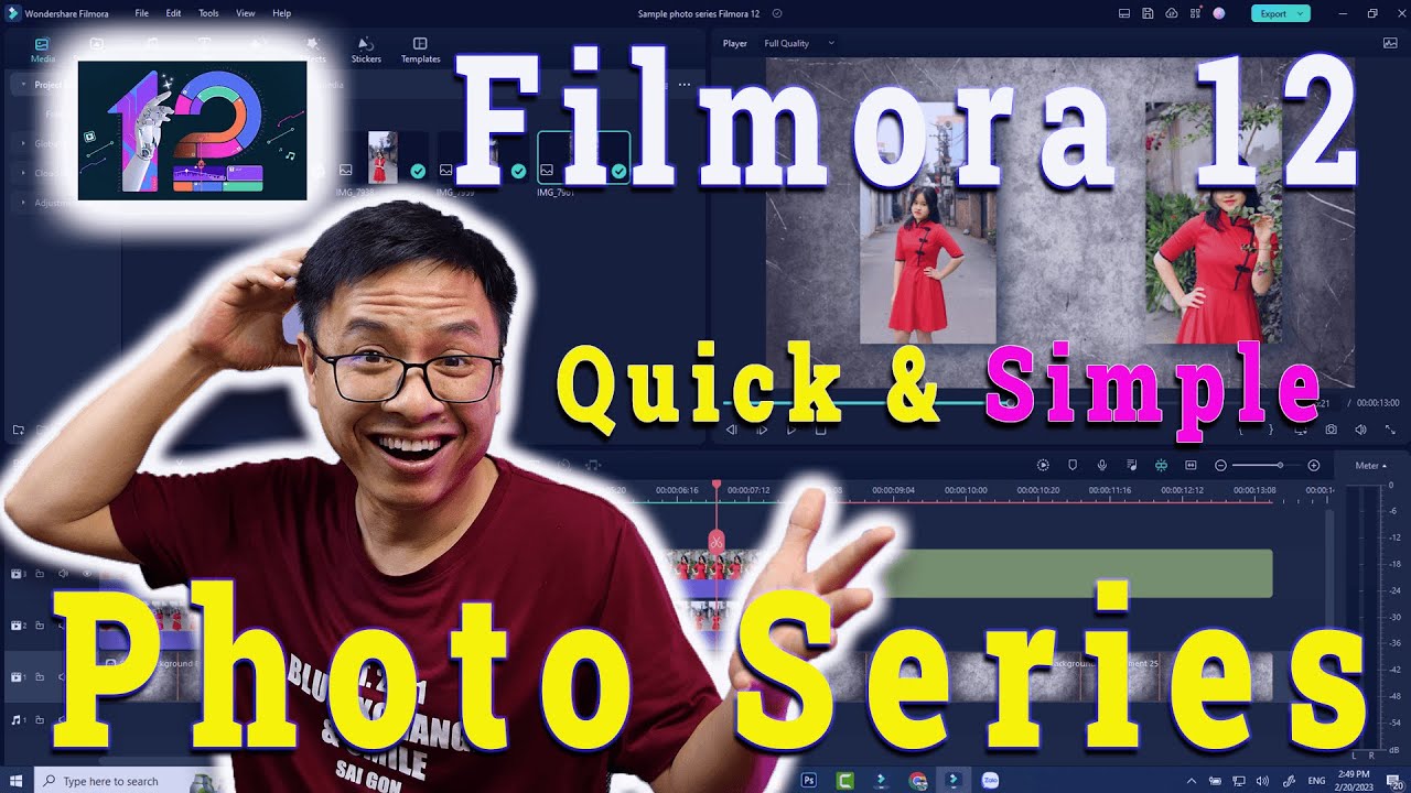 How to Create a Stunning Photo Series in Filmora 12 - YouTube