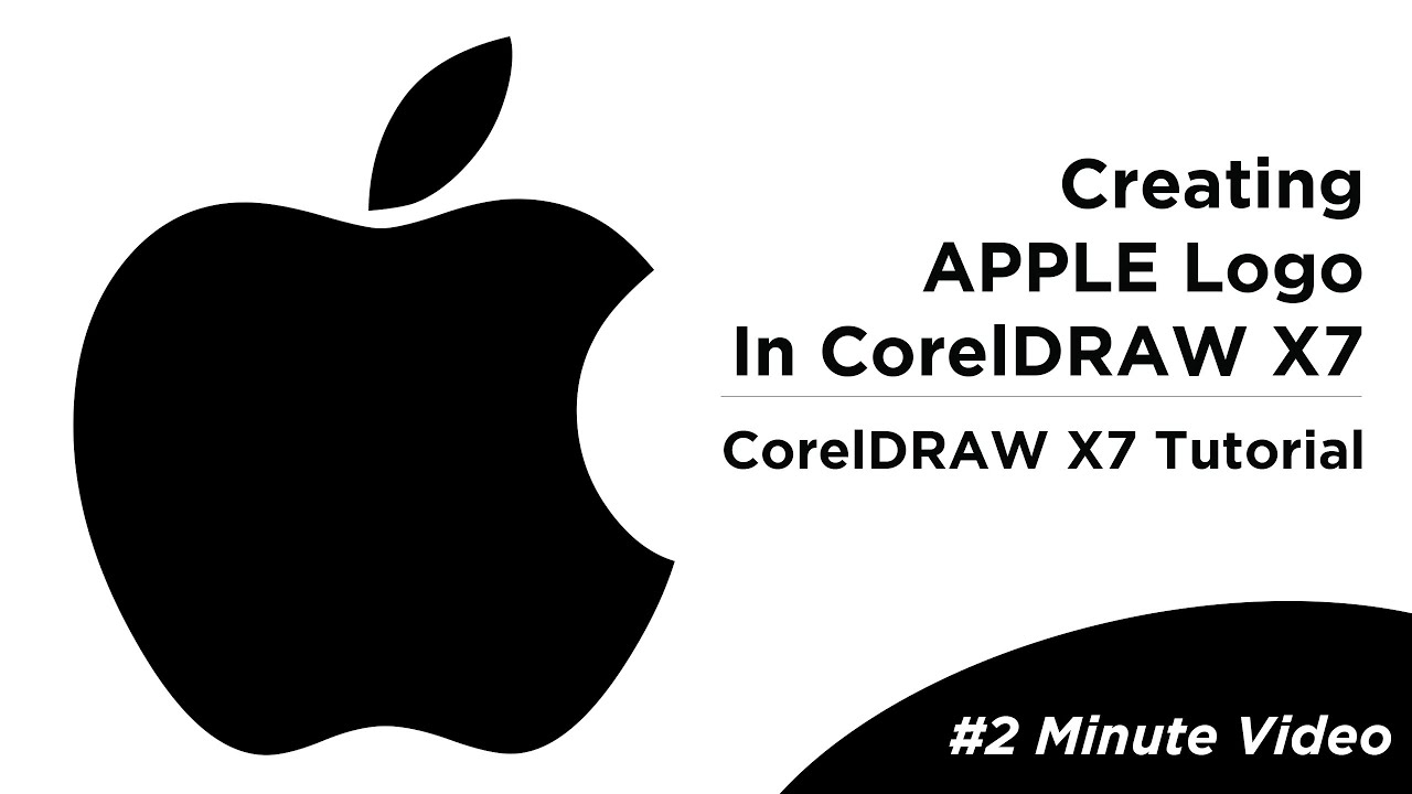 How To Create Apple Logo In CorelDraw X7 | CorelDraw X7 Tutorial | Logo ...