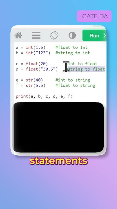 Python Short9 | Type Casting | Complete Python in One Minute | DSA | GATE DA | Puneet Kansal ...