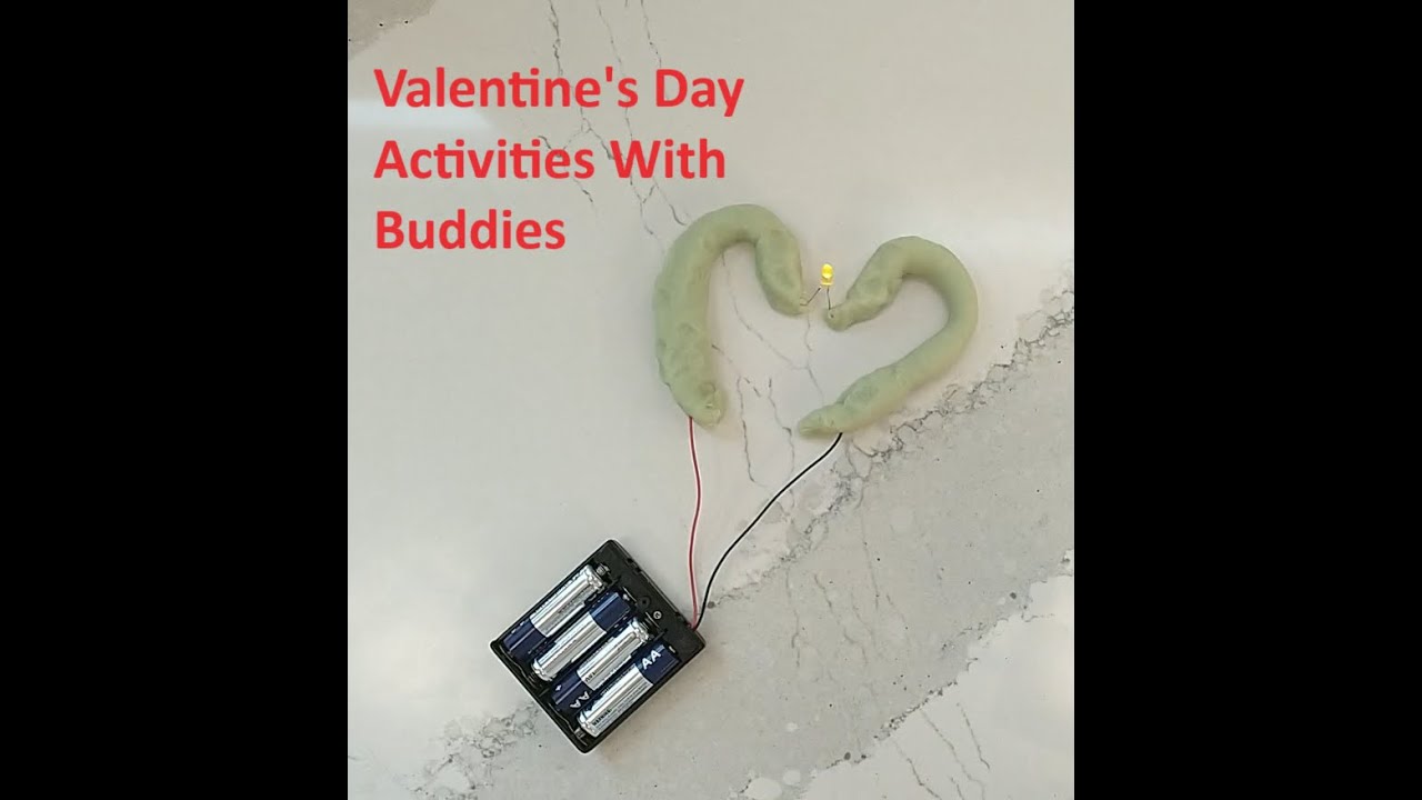 Valentine's Day Activity Science with Conductive Playdough #education # ...