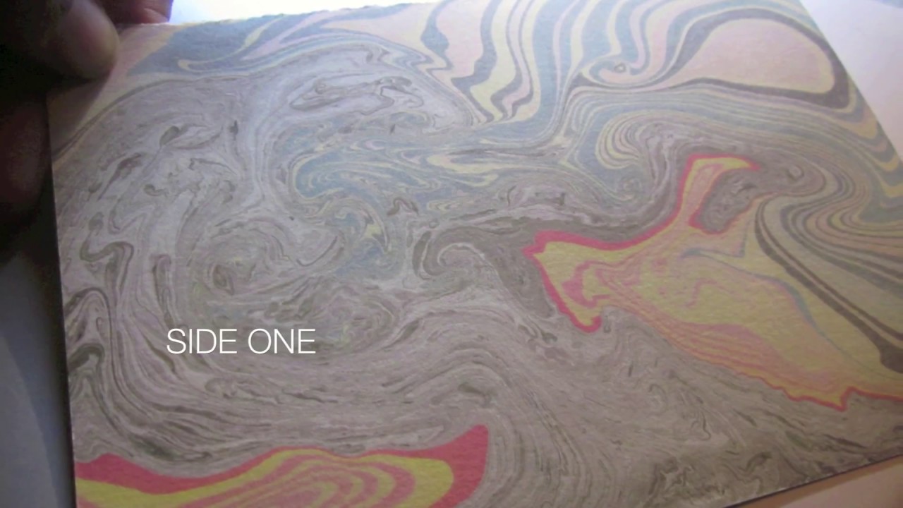 My Suminagashi Card | Floating Ink Marbling | Fall Colors on Vellum ...
