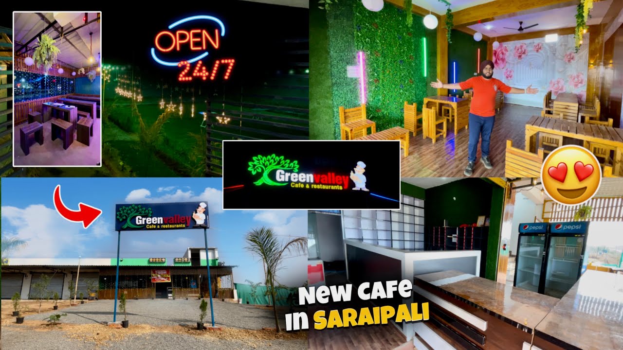 Green Valley CAFE & RESTAURANTS || New Cafe In Saraipali Chhattisgarh ☕️ Nobi Sumit Vlogs #cafe ...