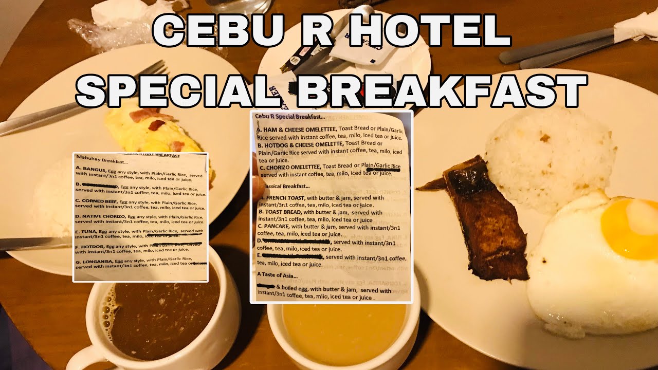 CEBU R HOTEL SPECIAL BREAKFAST 📍 - YouTube