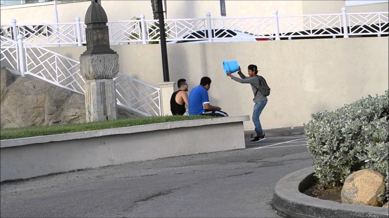 FunnyVids WATER BUCKET PRANK!!! - YouTube
