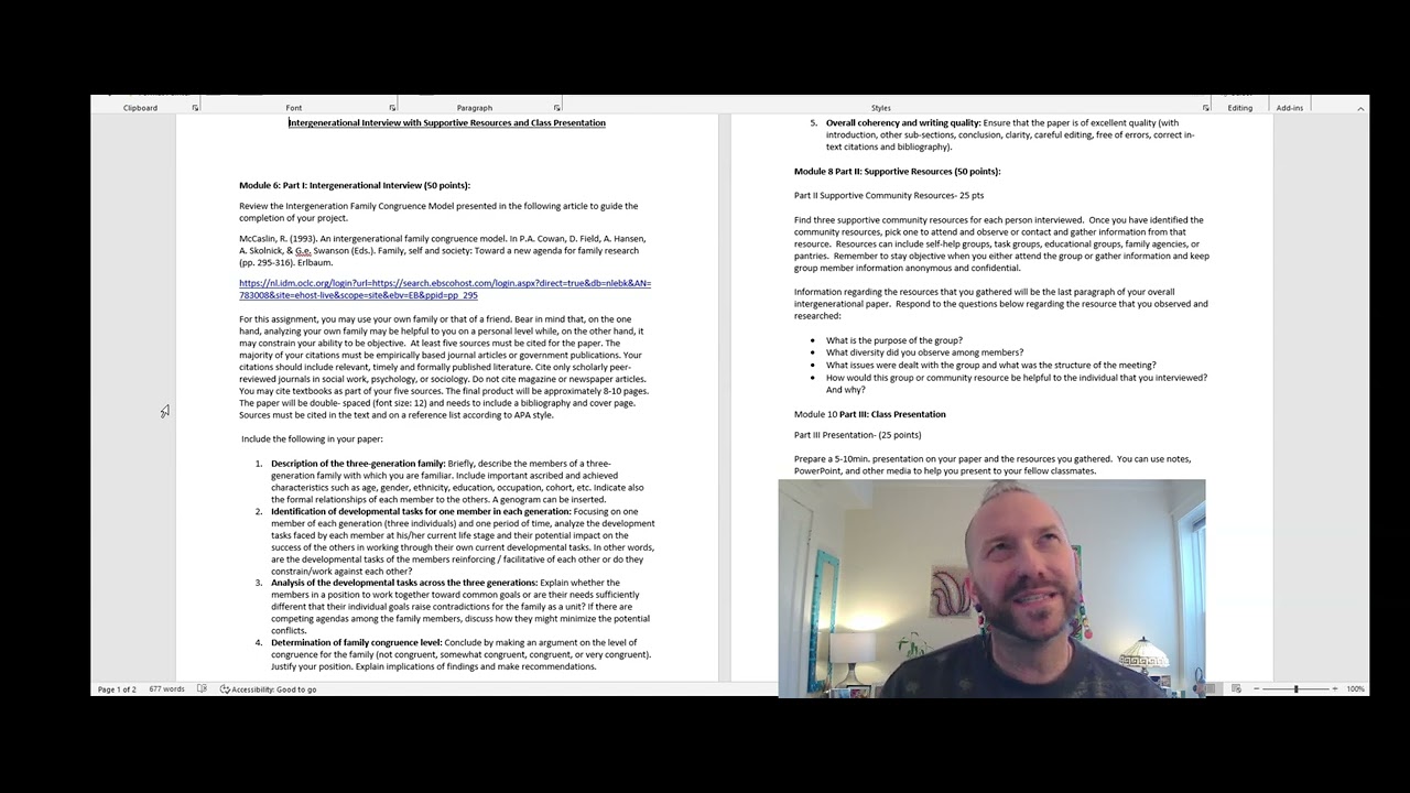 Intergenerational Interview Project Description - YouTube