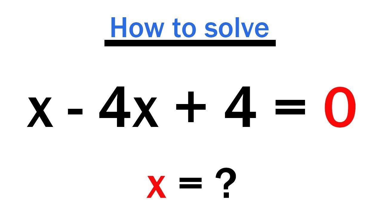 Solve For X: An Olympiad-Level Math Question. @Nageny - YouTube