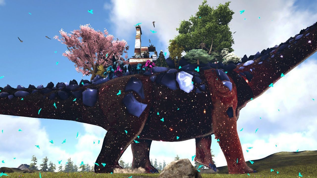 NUEVOS MEGA DINOS! OMG! TITANO CON CIUDAD! - RAGNAROK #18 - ARK ...