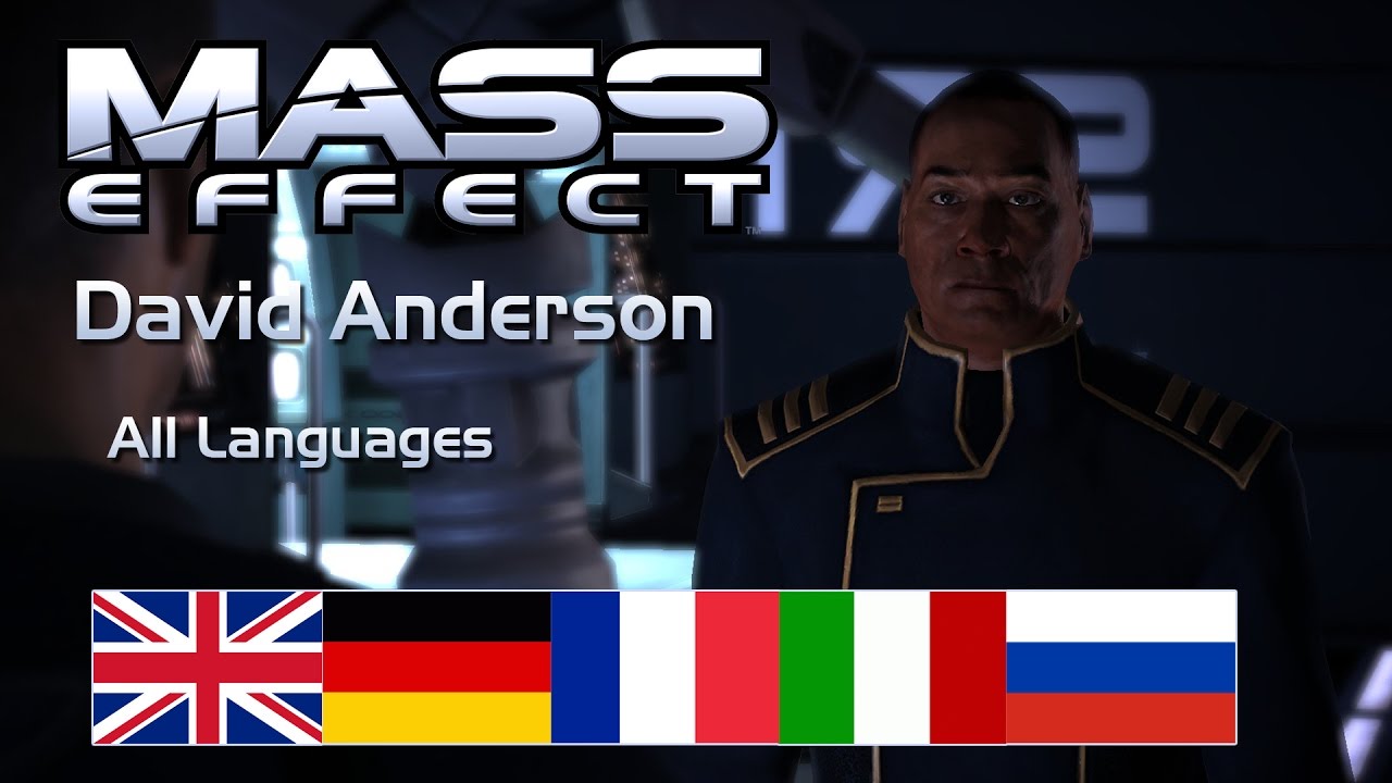 Mass Effect - David Andreson - All Voice Languages - YouTube